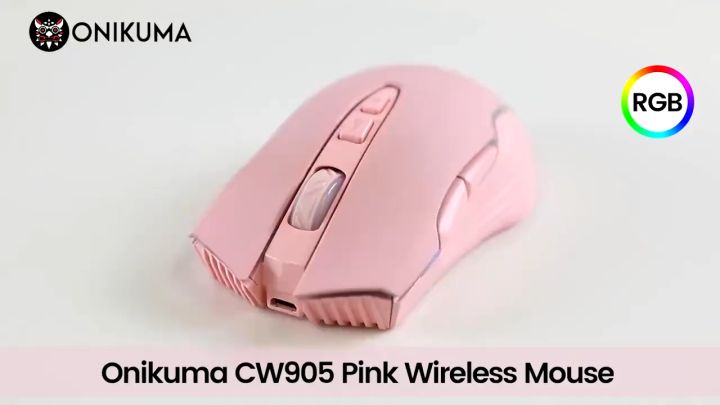 Onikuma CW905 3600 DPI Wireless Gaming Mouse 7 Buttons Design RGB ...