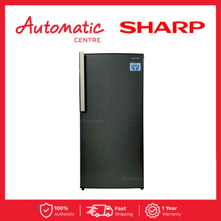 Sharp SJ-ND180BS-SH 6.5 cu.ft Single Door Refrigerator with Semi Auto Defrost Cooling System and ...