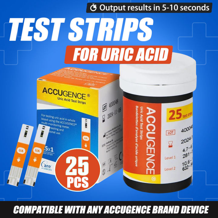 ACCUGENCE Blood Glucose Test Strips, Blood Ketone Test Strips, Uric ...