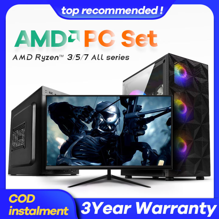 AMD Desktop Computer Full Set Athlon/Ryzen 3/5/7 series Octa core 4 ...