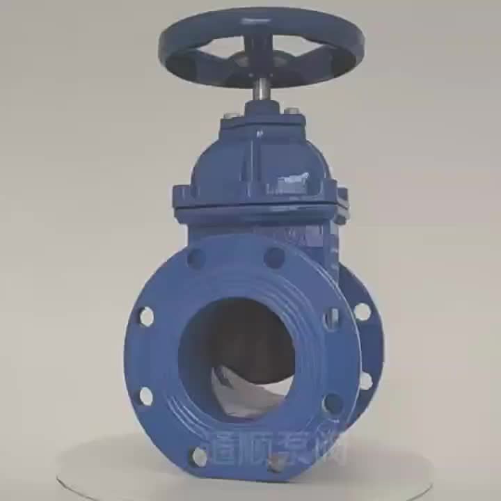 German Standard Soft Seal Gate Valve Concealed Rod Fire Water Gate ...
