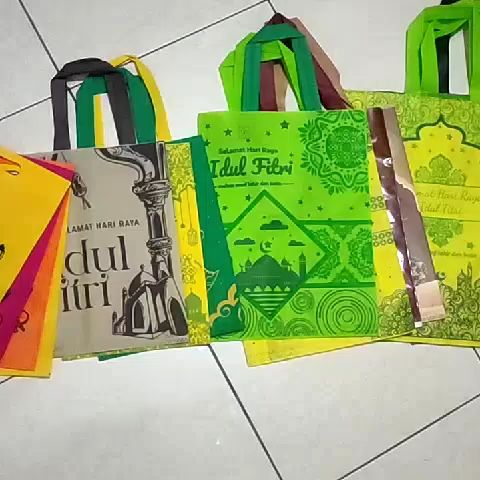 Tas Hampers Bingkisan Parcel Tulisan Selamat Hari Raya Lebaran Idul ...