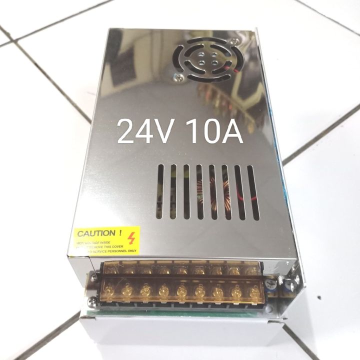 TRAVO POWER SUPPLY PSU 24 VOLT 10A ADAPTOR SWITCHING AC TO DC 24V 10 AMPERE | Lazada Indonesia