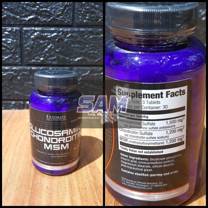 Suplemen Fitness ULTIMATE Glucosamine MSM 90 tablet Sendi Tulang | Lazada Indonesia