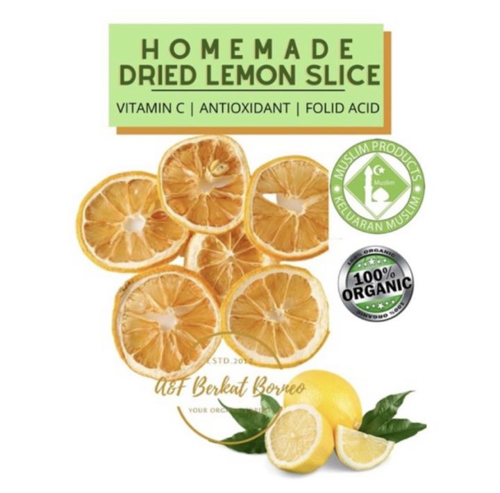 Organic Dried Lemon Slice [MUSLIM] 🍋Detox Drink🍋Lemon Bath | Lazada