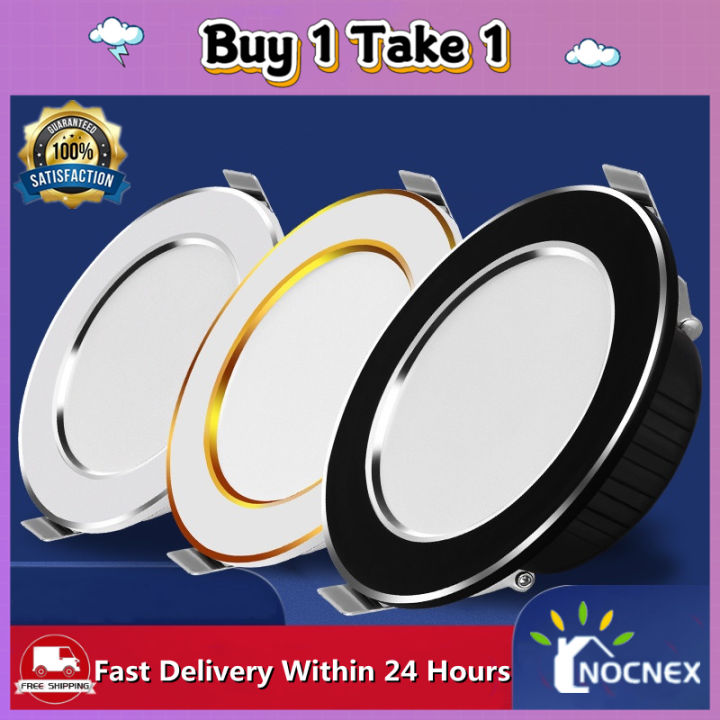 【BUY 1 TAKE 1】Tri Color Pin Light LED Ultra-Thin Downlight 3 Color ...