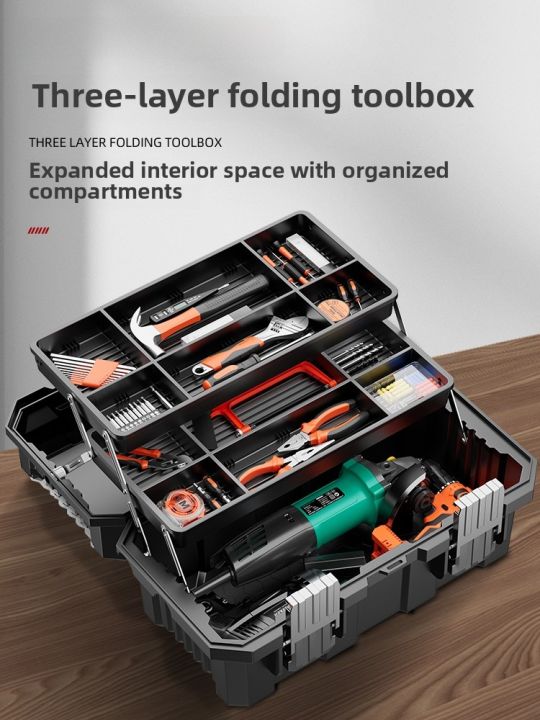 Industrial Grade Green Forest Tool Box Storage Case Multi-Functional ...