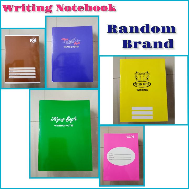 (10 Pieces) Writing Notebook (w/o and with Plastic Cover) for Kinder ...