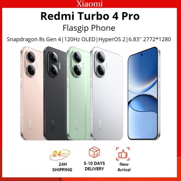 Xiaomi Redmi Turbo 4 Pro Smartphone Snapdragon 8s Gen 4 6.83'' OLED 120Hz 2772*1280 Resolution ...