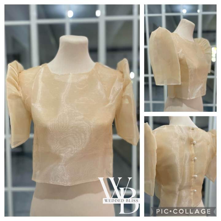 [TOP] MODERN FILIPINIANA KIMONA SHEER TOP | Lazada PH