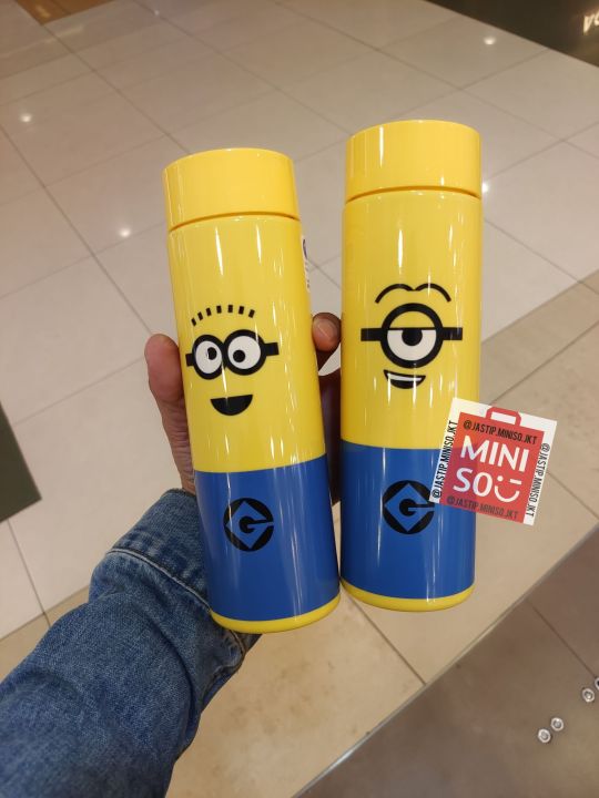 MINISO 🆕 Botol Minum Plastik MINIONS Collection (600ml) | Lazada Indonesia