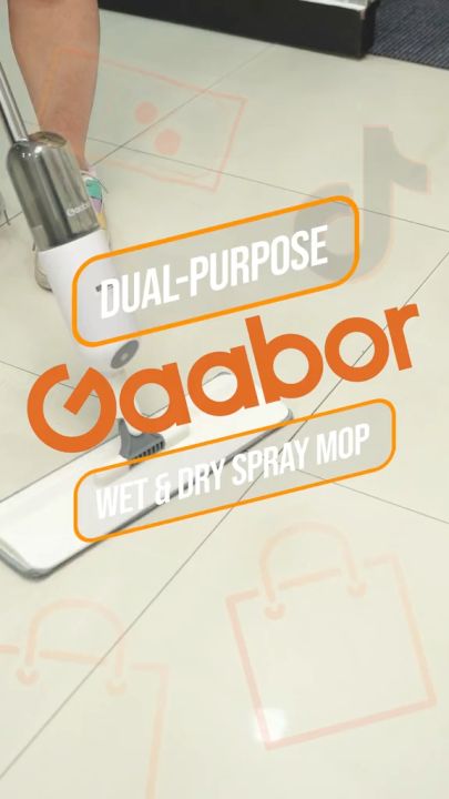 Gaabor Dual-Purpose Wet and Dry Spray Mop | Lazada PH
