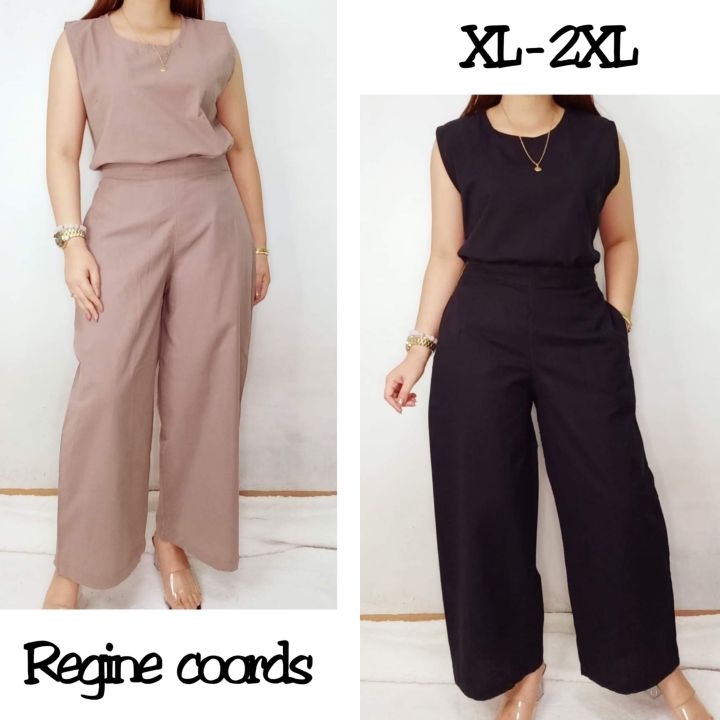 Plus size Regine coords Set of blouse and pants (XL - 2XL) | Lazada PH