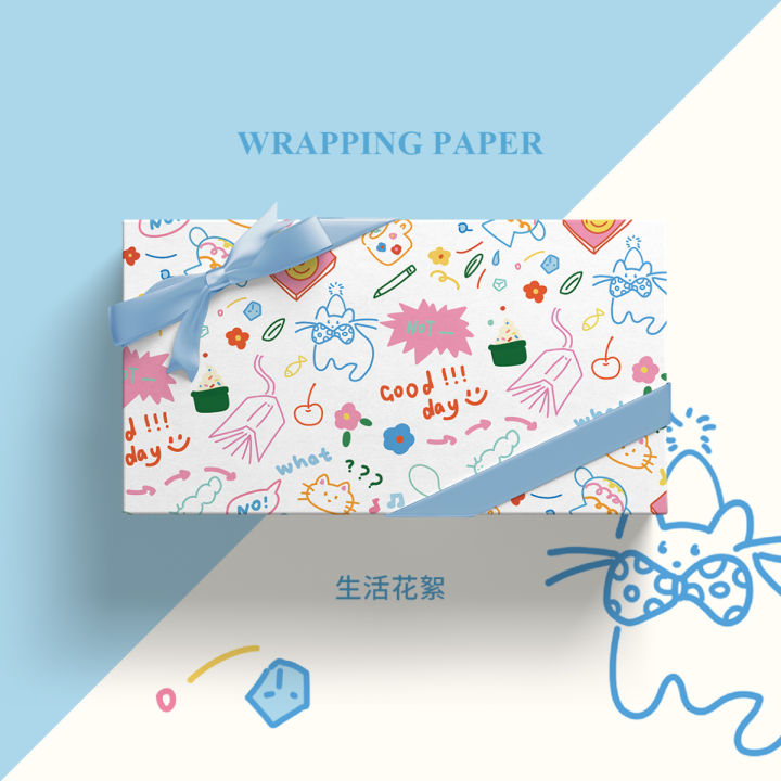 Isuka Large Size Gift Wrapping Paper Cartoon Valentine's Day Children's ...