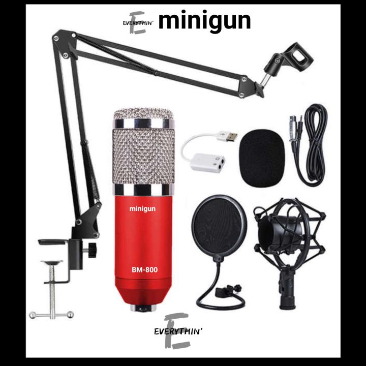 [มือสองสภาพดี] MINIGUN ไมค์ "SET" CONDENSER MICROPHONE BM-800 เซ็ต ...