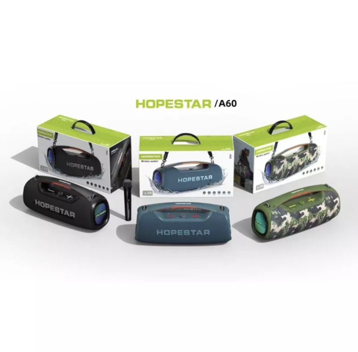 SY（ใหม่ล่าสุด )Hopestar A60ลำโพงบลูทูธ 100Wเสียงดีเบสแน่น ดังกระหึ่ม ฟั ...