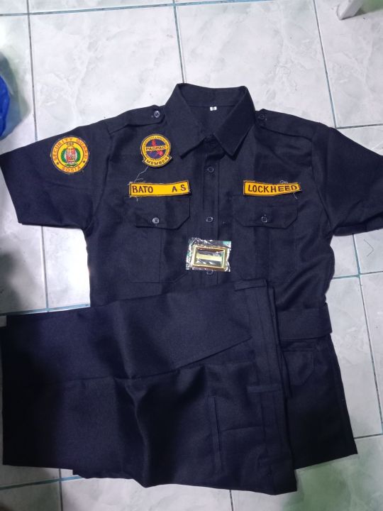 Terno Bust Jacket With Patches For Security Guard Uniform | Lazada PH