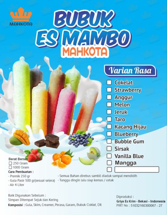 Bubuk es lilin ,wawan,kiko ,mambo 250 gr | Lazada Indonesia