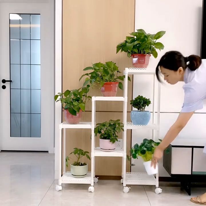 12 Layers Plant Rack Display Organizer Shelf Partition Garden Flower ...