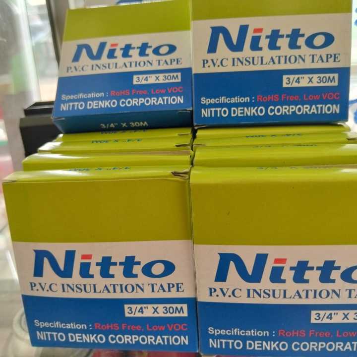 Isolasi listrik nito Solasi kabel nitto Hitam | Lazada Indonesia