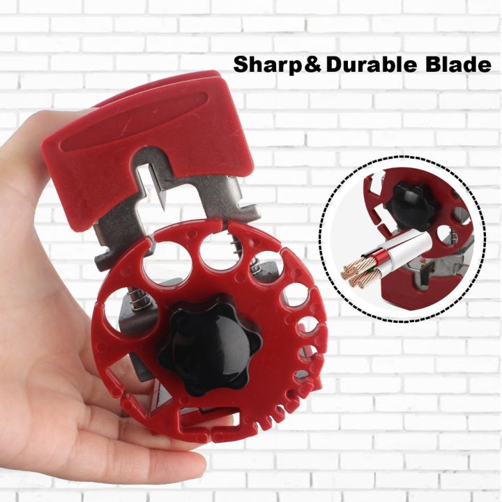 Electrician Tools Portable Adjustable Depth Cable Stripper Handheld ...