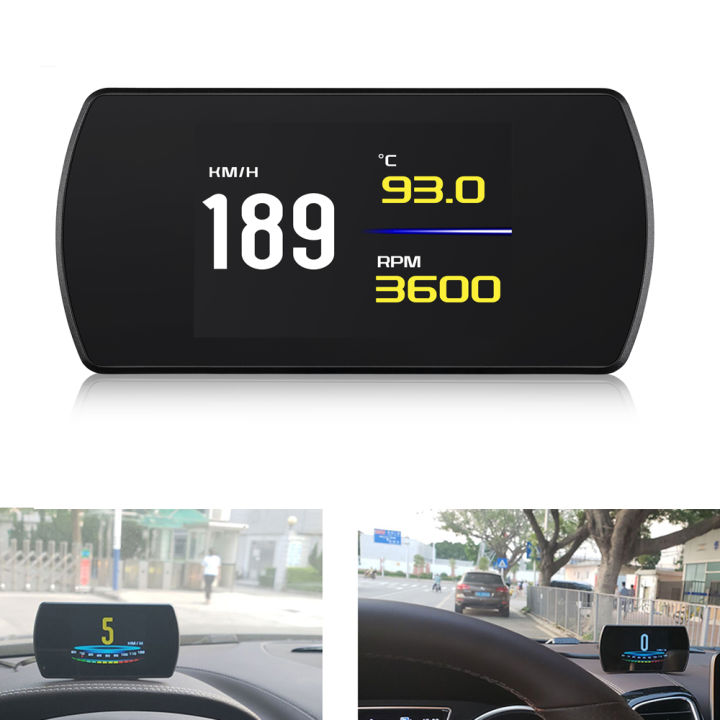 Head Up Display P12 Car OBD2 Digital OBD Gauge HUD Auto Diagnostic ...