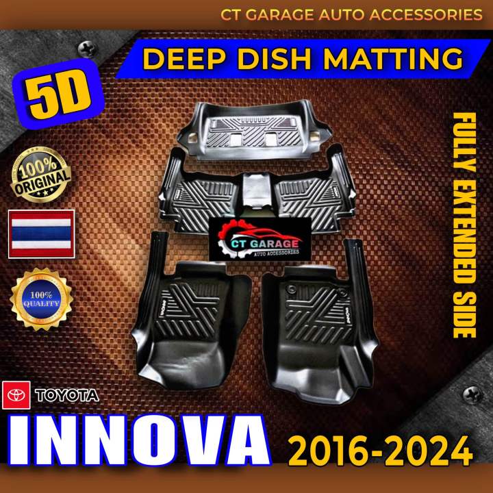 TOYOTA INNOVA 2016-2025 5D DEEP DISH MATTING (FULLY EXTENDED SIDE ...
