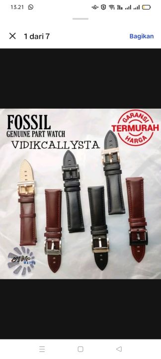 kulit jam tangan original fossil | Lazada Indonesia
