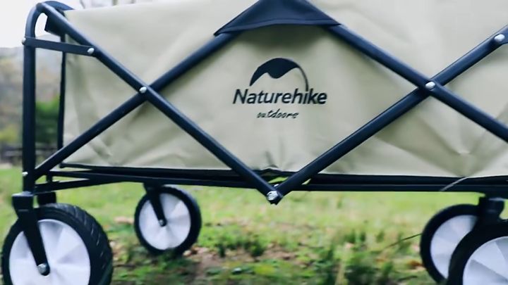 Naturehike 90L Outdoor Folding Trolley Portable Camping Trolley Car ...