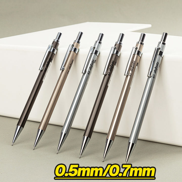 0.5mm/0.7mm Metal Mechanical Pencil Automatic Pen Press Pen Automatic ...