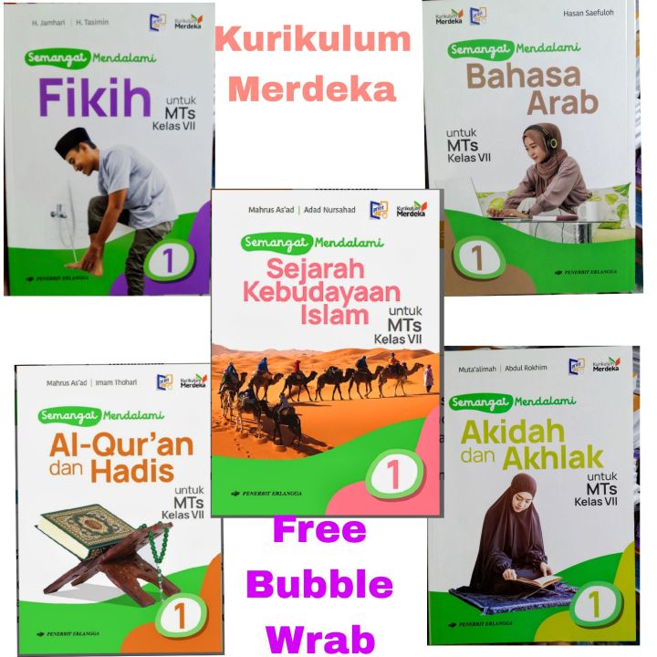 Semangat Mendalami FIKIH Bahasa ARAB Sejarah Kebudayaan Islam Alquran Hadits Akidah Akhlak MTs ...