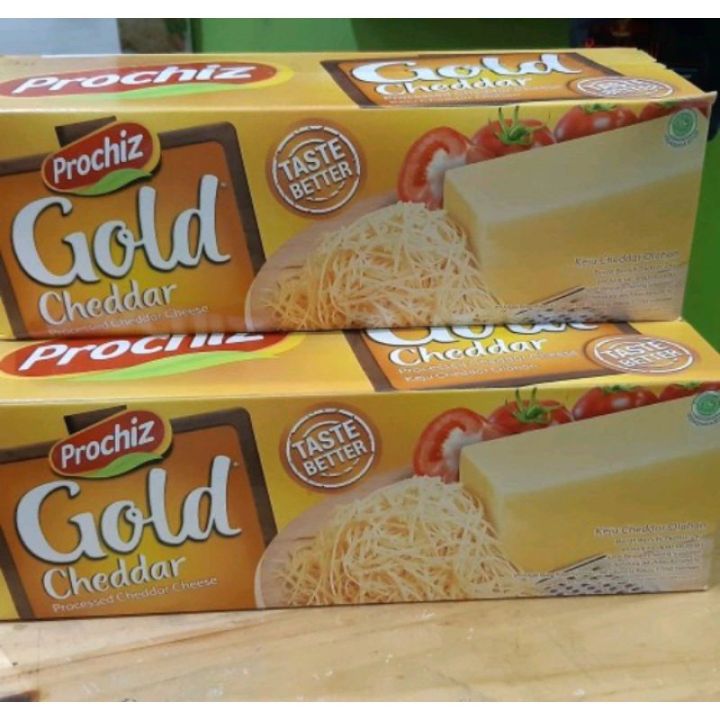 keju prochiz gold cheddar 2 kg / keju parut / keju balok / bahan kue ...