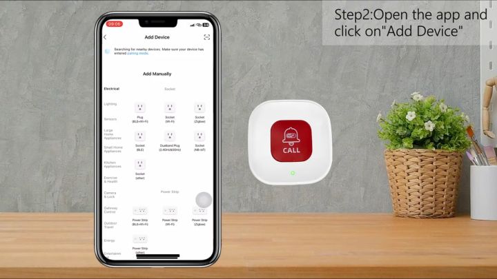 Tuya Smart Wireless Caregiver Pager with Rechargable Emergency Button ...