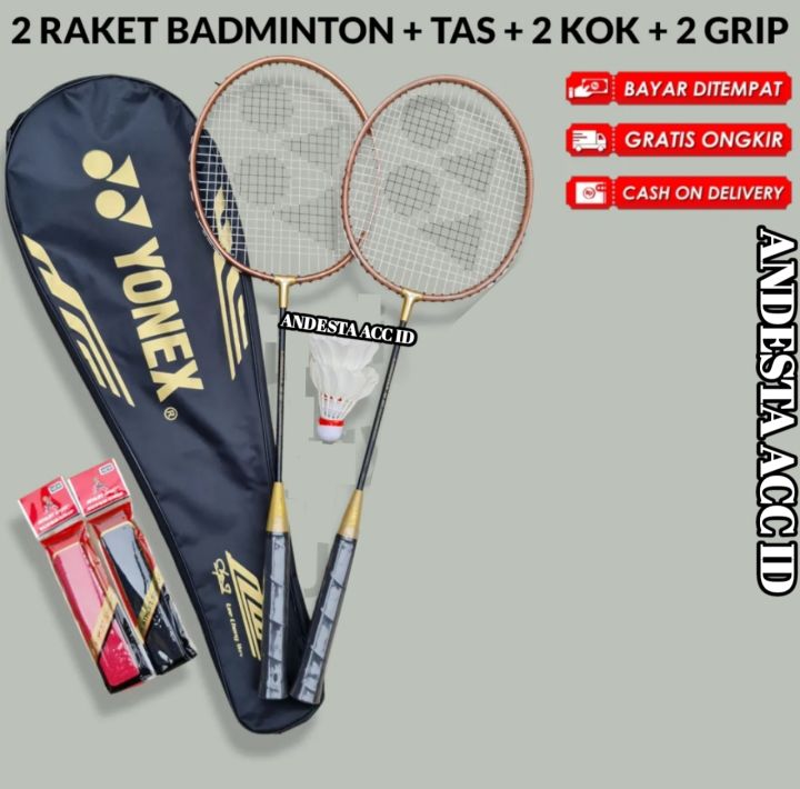 2 RAKET CARBONEX 9 SP BULU TANGKIS ANAK - RAKET BADMINTON ANAK - RAKET ...