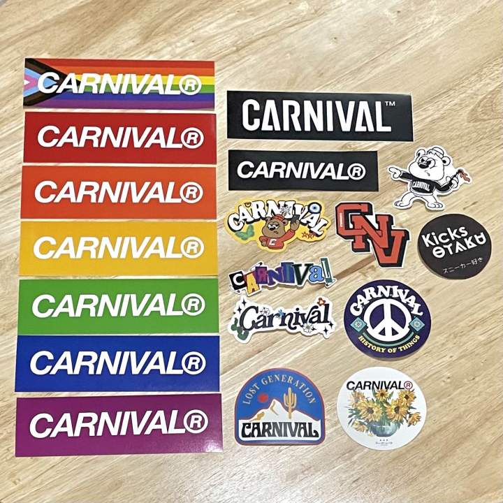 [ของแท้] สติ๊กเกอร์ CARNIVAL® Logo Sticker + ซอง | Lazada.co.th