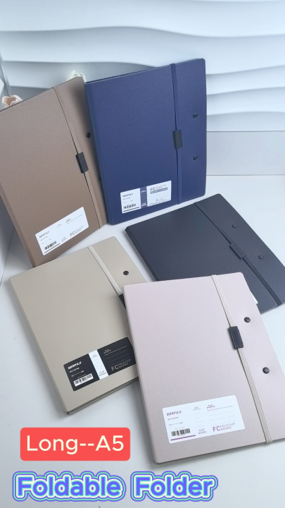 Long/A4 Size To A5 Foldable Folder Portable Folding Clipboard Contract ...