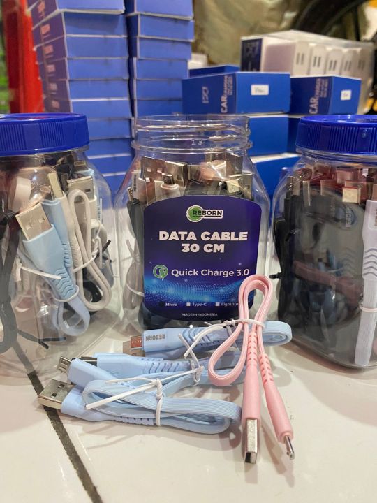 // REBORN RKM30 // kabel data micro usb 30CM quick charger 3.0 | Lazada ...