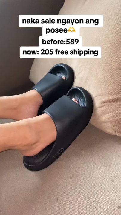 POSEE Cloud Bounce Babae / Men 's Slides Cat Claw EVA Tsinelas Panloob at Panlabas na Non-slip ...