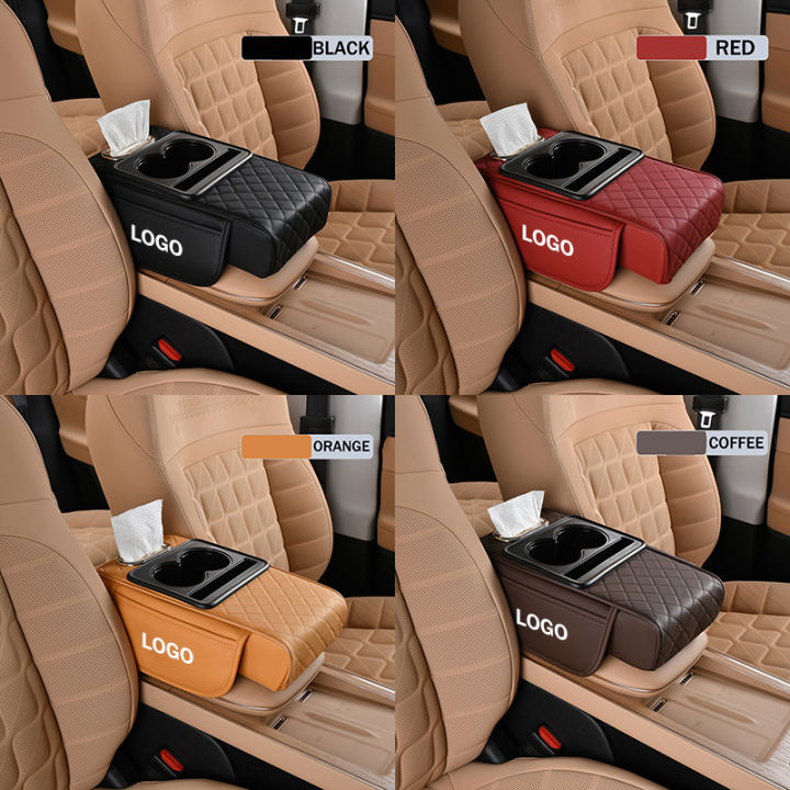Comfortable Driving Experience Armrest Pad with Tissue Holder Box Water ...