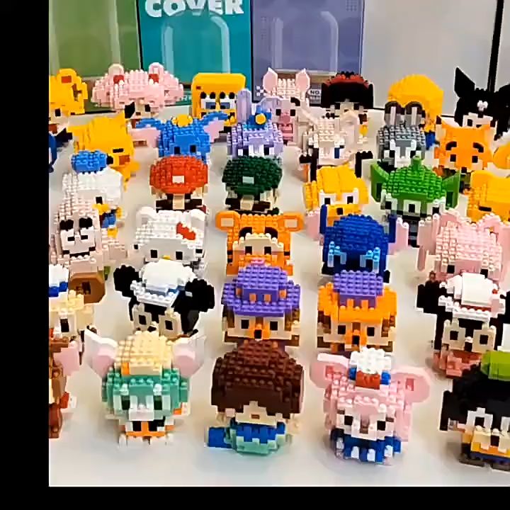 Mainan Balok Susun Boneka Kartun Lego Blok Kuromi Stellalou Mainan Anak ...