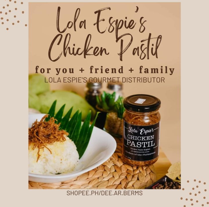 LOLA ESPIE's Chicken Pastil 240ml | Lazada PH