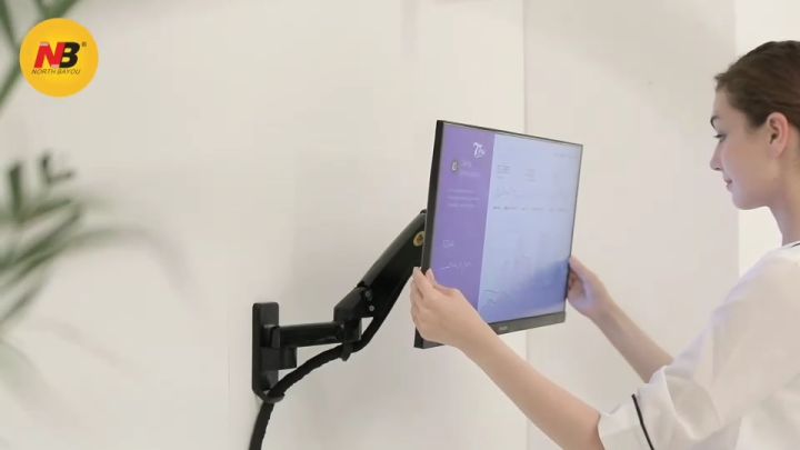 Monitor Wall Mount North Bayou NB F150 รุ่นใหม่ล่าสุด 2023 (Black Color ...