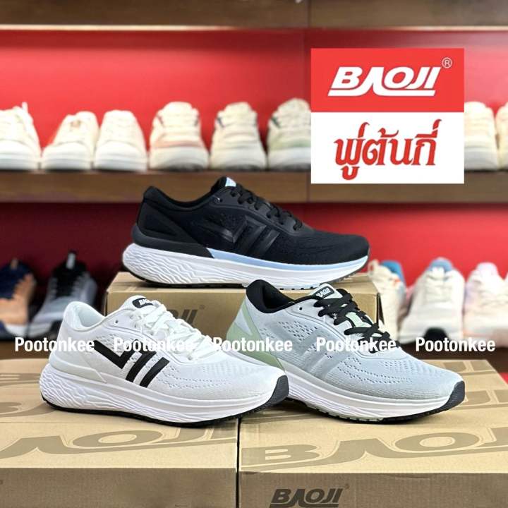 Baoji BJM 876 รองเท้าผ้าใบบาโอจิ รองเท้าผ้าใบผู้ชาย ผูกเชือก ไซส์ 41-45 ...