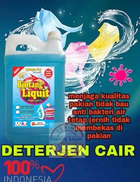 DETERJEN CAIR BLUE 5LITER COCOK UNTUK LAUNDRY | Lazada Indonesia