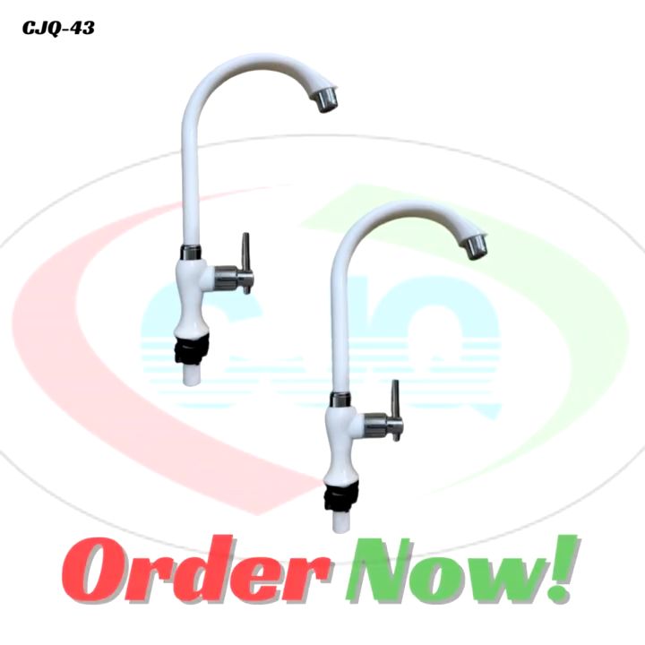 Plastic White Vertical/Horizontal Faucet PVC Faucet | Lazada PH