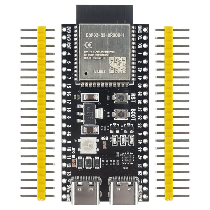 Esp32 S3 Wifi Bt Ban Phát Triển 16mb Flash 8m Psram Esp32 S3 Wrooom 1 N16r8 N8r2 44pin Type C