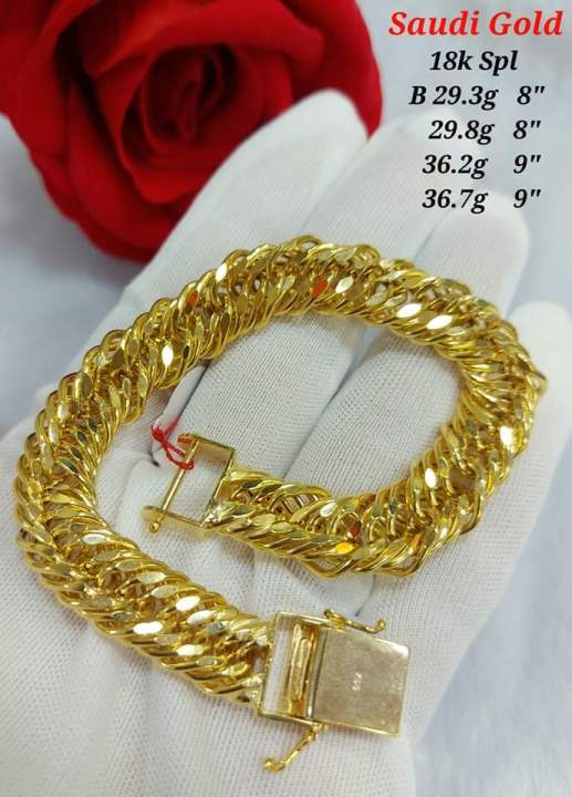 💎TRIPLE LOCK BRACELET.. JAPAN STYLE. 18KARAT SAUDI GOLD pm us on ...