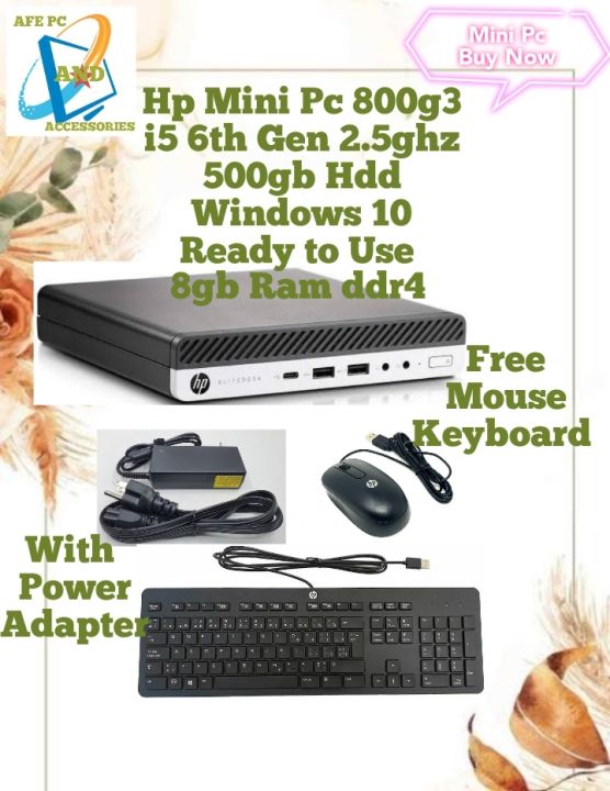 Hp Mini Pc i5 6th gen 2.5ghz/8gb Ram ddr4/500gb Hdd/ Windows 10/Ready ...