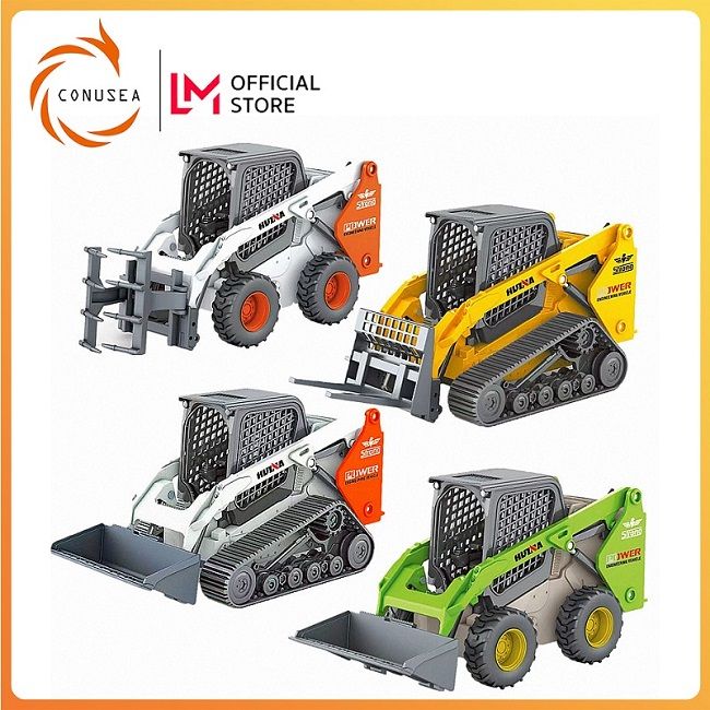 Conusea Huina 1:50 static engineering vehicle simulation Mountain push ...