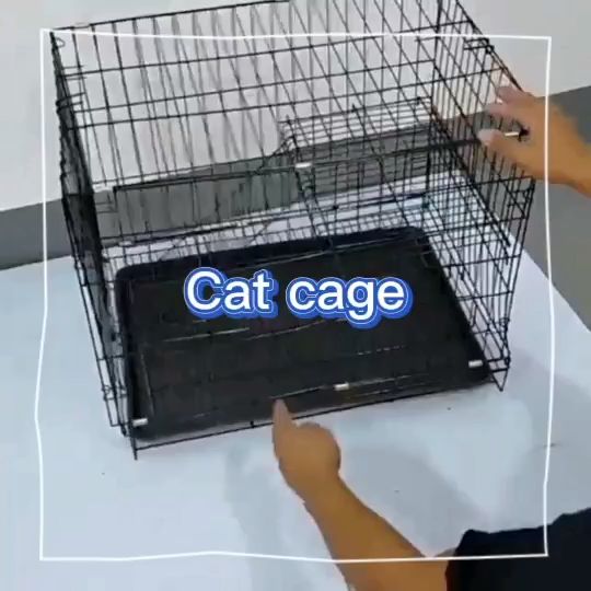 【Ready Stock】Heavy Duty Folding Cat Cage Easy Assemble Cage Pet Cat ...